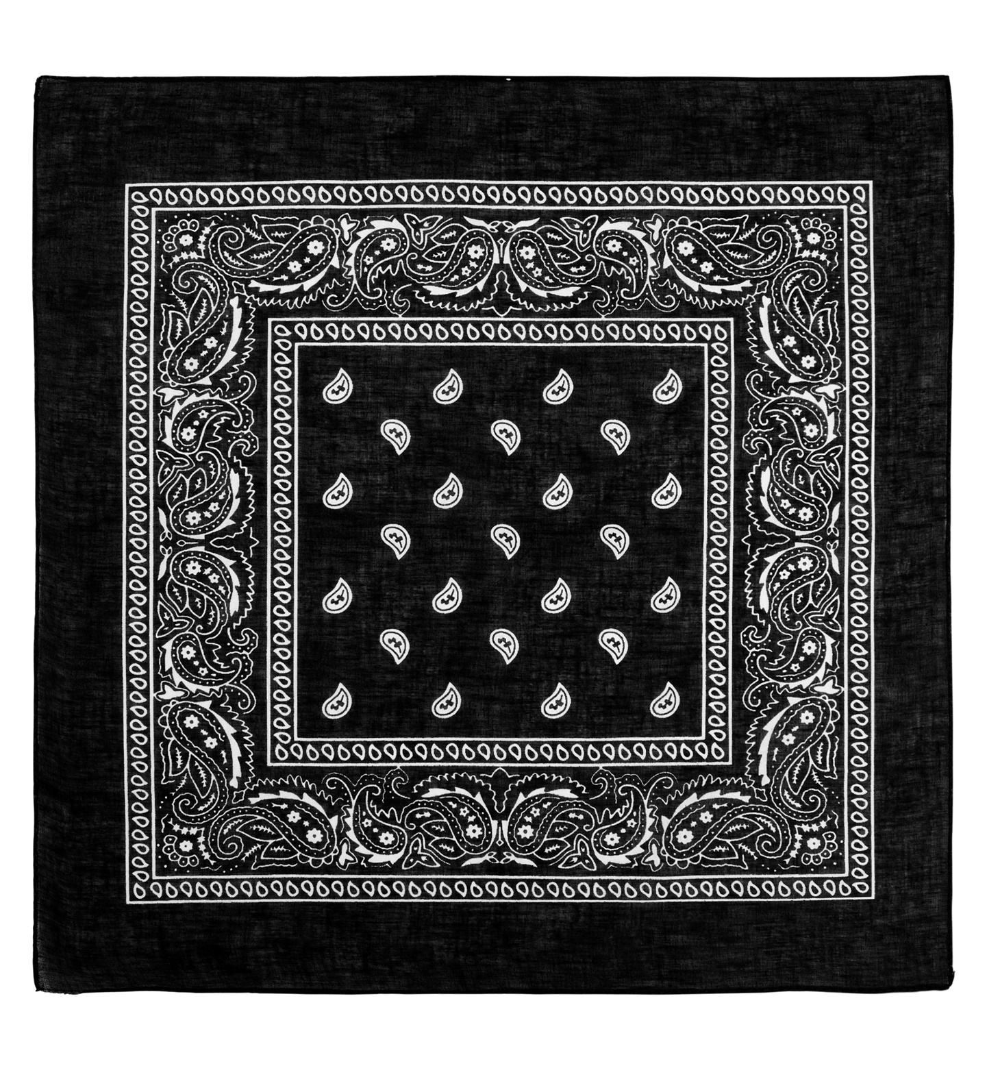 Bandana Negra 55 X 55 cm. Complementos de carnaval . La Superpapelería